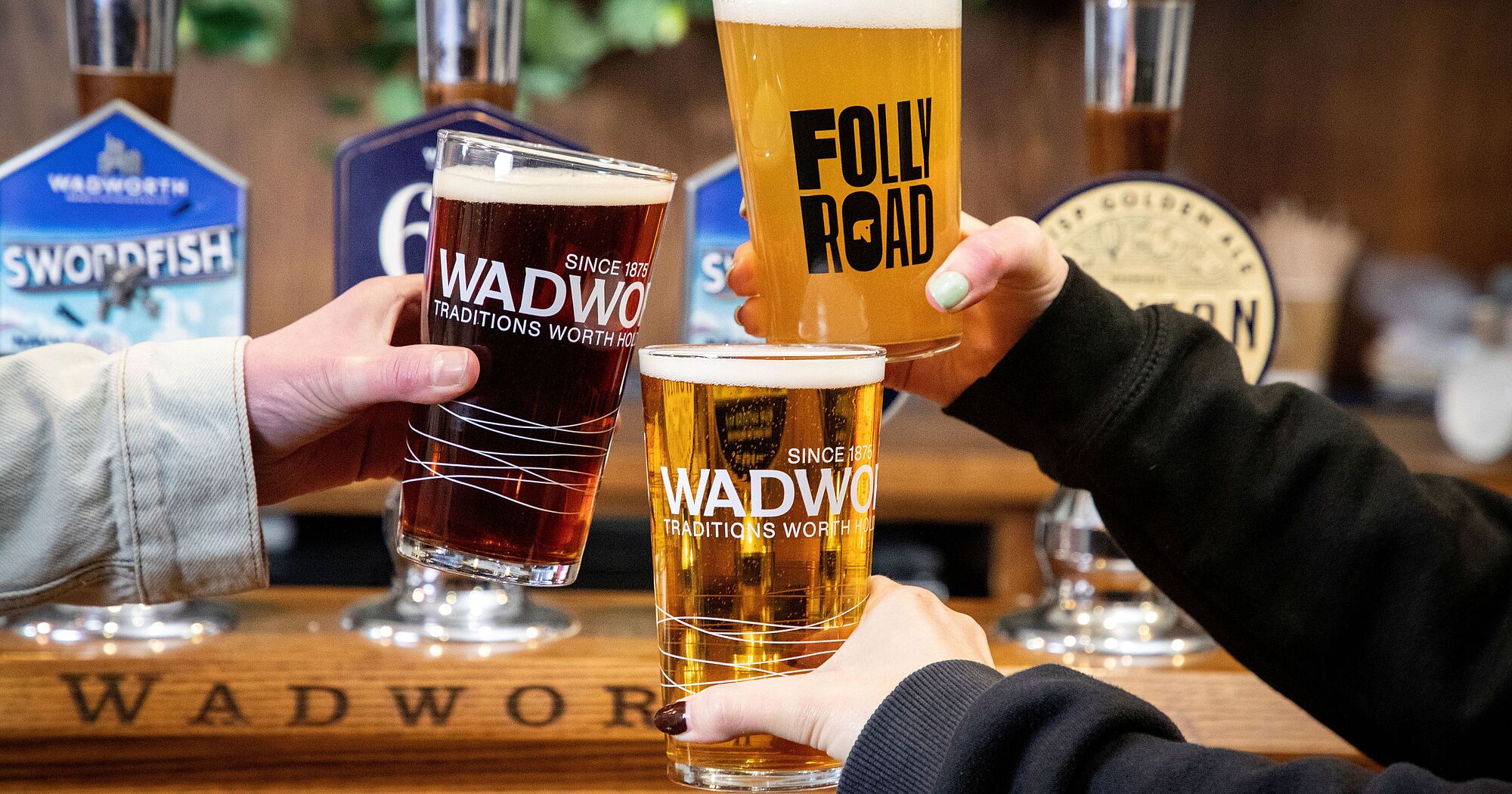 Proud to pour Wadworth ales and more - The Colesbourne Inn